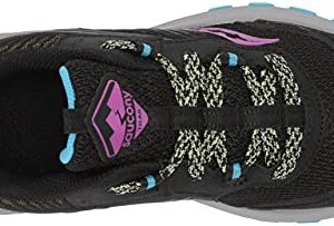 Saucony Women's Excursion TR15 Trail Running Shoe, Black/raz/Lime, 10