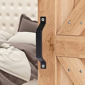 NNAA 6.1 Inch Sliding Barn Door Handle Pull Black 2 Pack Gate Handle Door Pull Pull Handle for Sliding Barn Door Gate Cabinet Closet Drawer Garage Shed