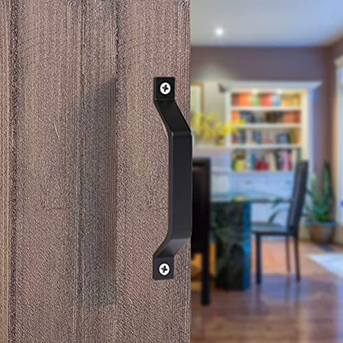 NNAA 6.1 Inch Sliding Barn Door Handle Pull Black 2 Pack Gate Handle Door Pull Pull Handle for Sliding Barn Door Gate Cabinet Closet Drawer Garage Shed