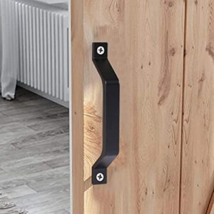 NNAA 6.1 Inch Sliding Barn Door Handle Pull Black 2 Pack Gate Handle Door Pull Pull Handle for Sliding Barn Door Gate Cabinet Closet Drawer Garage Shed