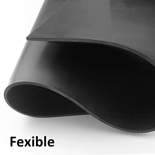 Neoprene Rubber Strips Solid Rubber Rolls Neoprene Solid Rubber Sheet for DIY Gasket, Warehouse, Pads, Seals, Weather Stripping, Crafts, Flooring, Supports (1In x 1/16In x 10Ft)