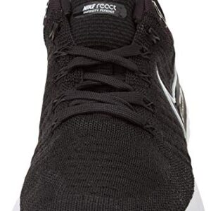 Nike Men's React Infinity Run Flyknit 2 Shoe, Black White Iron Grey, 7.5