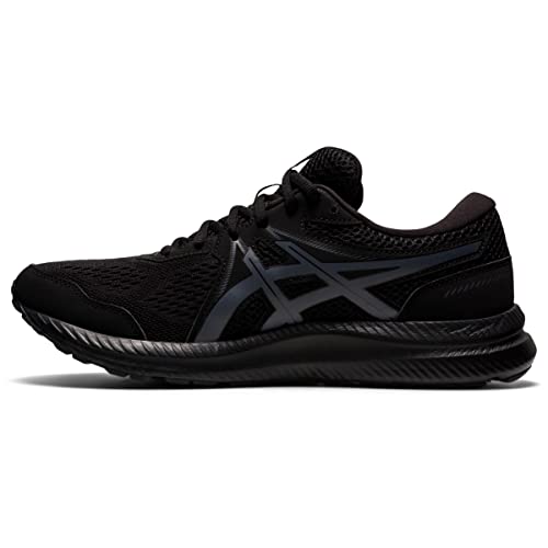 ASICS Men's Gel-Contend 7 Black/Carrier Grey Running Shoe 10.5 XW US