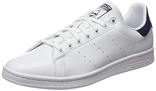 adidas Originals Men's Stan Smith Gymnastics Shoe, FTWR White FTWR White Collegiate Navy, 11.5