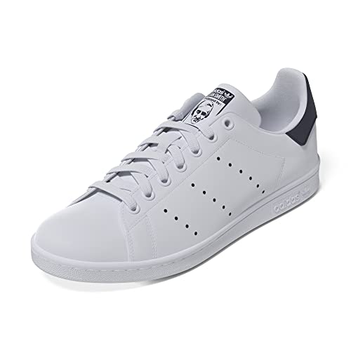 adidas Originals Men's Stan Smith Gymnastics Shoe, FTWR White FTWR White Collegiate Navy, 11.5