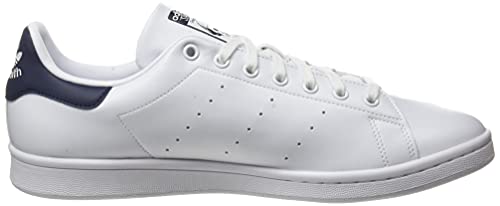 adidas Originals Men's Stan Smith Gymnastics Shoe, FTWR White FTWR White Collegiate Navy, 11.5