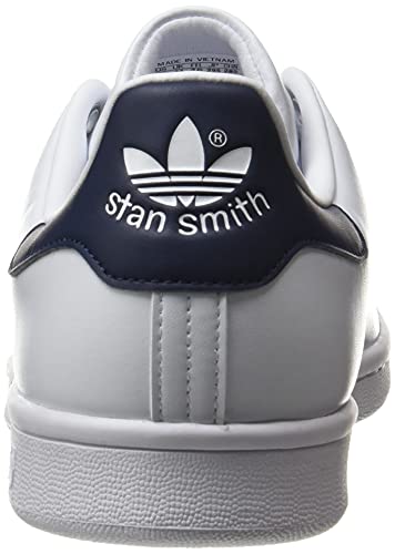 adidas Originals Men's Stan Smith Gymnastics Shoe, FTWR White FTWR White Collegiate Navy, 11.5