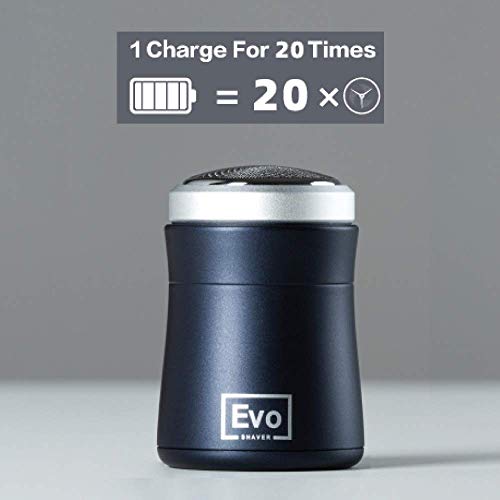 EVO Shaver: World's Smallest Shaver Ever,Travel Men's Shaver,Pocket Size,Men's Electric Razor,Multifunction Portable Travel Shaver for Men's Beard Shaving Trimming Grooming (Evo Shaver)