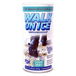 Traction Magic Walk on Ice for Snow & Ice,Instant Grip,No Slips or Falls on Sidewalks or Walkways,Free Your Car,Child & Pet Safe,Unique Mineral Blend for Traction,100% Salt & Chemical Free-1.75 Lb CAN