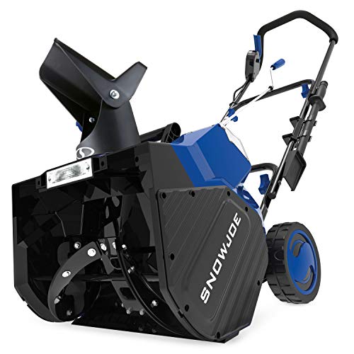 Snow Joe 24V-X2-SB18 18-Inch, 48-Volt iON+ Cordless Snow Blower Kit (w/ 2 x 4.0-Ah Batteries + Charger) & 24V-SS11-XR 24-Volt 11-Inch 5-Ah Cordless Snow Shovel, Kit (w/5-Ah Battery + Quick Charger)