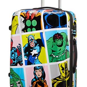 AMERICAN TOURISTER Unisex Adults’ Luggage Suitcase, Multicolored (Marvel Pop Art), M (65 cm-62.5 L)