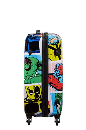 AMERICAN TOURISTER Unisex Adults’ Luggage Suitcase, Multicolored (Marvel Pop Art), M (65 cm-62.5 L)