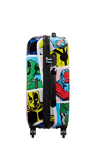 AMERICAN TOURISTER Unisex Adults’ Luggage Suitcase, Multicolored (Marvel Pop Art), M (65 cm-62.5 L)