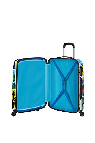 AMERICAN TOURISTER Unisex Adults’ Luggage Suitcase, Multicolored (Marvel Pop Art), M (65 cm-62.5 L)