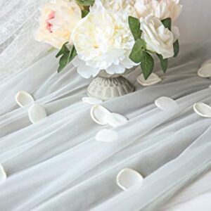 Floroom 300pcs Silk Rose Petals Ivory Flower Petals for Wedding Flower Girl Basket White Aisle Scatter Dinner Table Centerpieces Party Confetti Bridal Shower Romantic Night Decoration