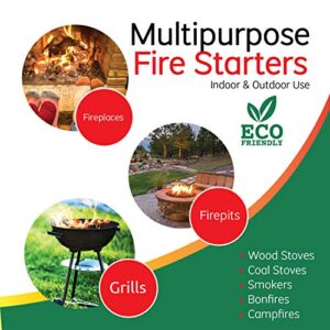 Fire Starter, 70 Pieces. Natural Fire Starters for Fireplace, Charcoal Starter, Charcoal Fire Starter for Campfires, Grill Starter, Wooly Wood BBQ Fire Starters for Grill. All Weather.