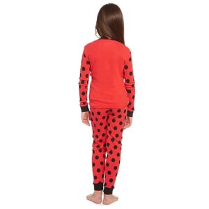 Miraculous Ladybug Little Girls Breathable Pullover Pajama Shirt & Pajamas Pants Red 6X