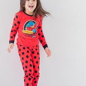 Miraculous Ladybug Little Girls Breathable Pullover Pajama Shirt & Pajamas Pants Red 6X