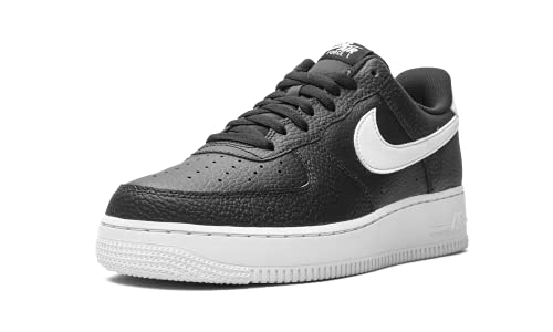 NIKE Men's Low-Top Sneakers Basketball Shoe, Black White, 14