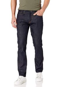 buffalo david bitton men's slim ash jeans, rinse wash indigo, 34x32