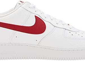 Nike Men's Basketball Shoe, White/White/Team Red, 12