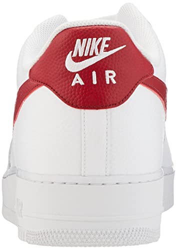 Nike Men's Basketball Shoe, White/White/Team Red, 12