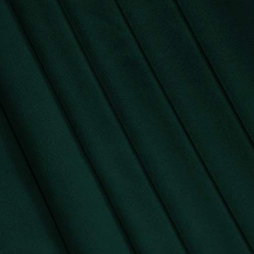 SNITIE Emerald Green 84in Long Pom Pom Velvet Curtains with Rod Pocket Thermal Insulated Soft Privacy Light Filtering Velvet Drapes for Bedroom Living Room, 2 Panels (Emerald Green, 42 x 84In Long)