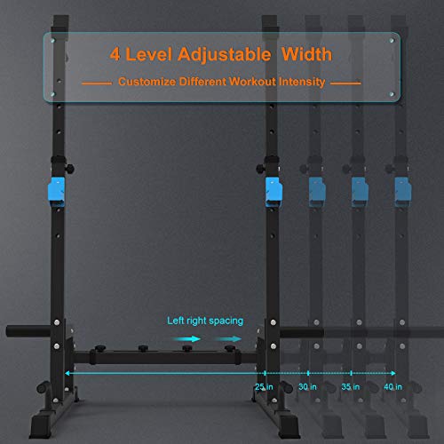 JX FITNESS Squat Rack, Barbell Rack, Bench Press Rack Push Up Multi-Function Weight Lifting Gym/Home Gym