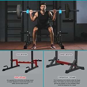 JX FITNESS Squat Rack, Barbell Rack, Bench Press Rack Push Up Multi-Function Weight Lifting Gym/Home Gym