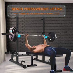 JX FITNESS Squat Rack, Barbell Rack, Bench Press Rack Push Up Multi-Function Weight Lifting Gym/Home Gym