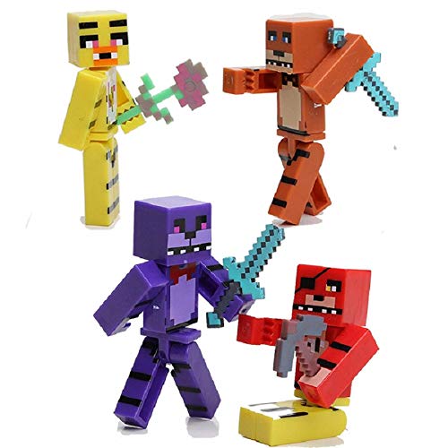 VANVENE Action Figures FNAF Mini Figurine Toys 8pcs/Set & Bag