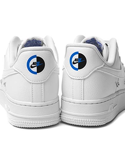 Nike Women's Air Force 1 '07 Shoes, White/Hyper Royal/Black/White, 12