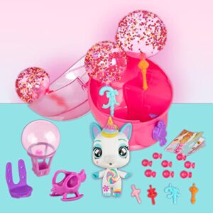 Bubiloons - 8+ Accessories, Surprise character that blow bubbles, For girls and kids 5 and up