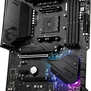 MSI MPG B550 Gaming Plus Computer Gaming Motherboard (AMD AM4, Ryzen 5000 & 3000 Series, DDR4, PCIe 4.0, SATA 6Gb/s, M.2, USB 3.2 Gen 2, HDMI/DP, ATX) AMD PC Motherboards (Renewed)