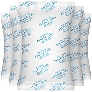 o2frepak 50 gram(10packs) food grade moisture absorbers silica gel packs desiccant for storage,food safe dessicant silica gel packets for moisture storage control