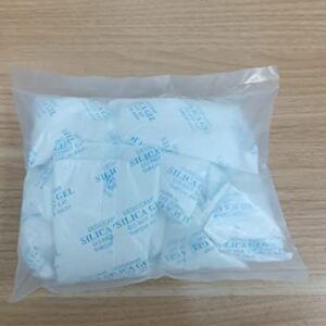 O2frepak 50 Gram(10Packs) Food Grade Moisture Absorbers Silica Gel Packs Desiccant for Storage,Food Safe Dessicant Silica Gel Packets for Moisture Storage Control