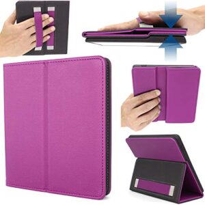 e-reader case for 10th generation-2019 and 9th generation-2017 released pu leather cover h01 – purple