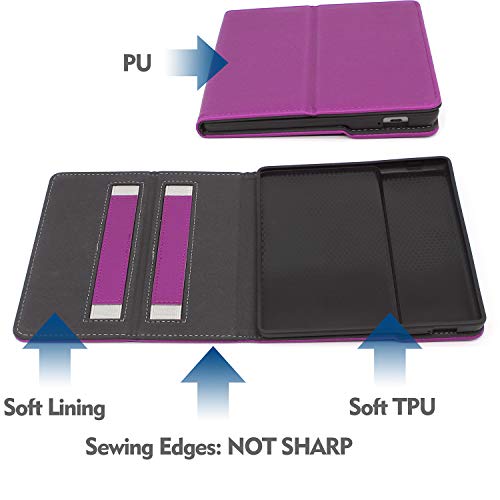 E-Reader Case for 10th Generation-2019 and 9th Generation-2017 Released PU Leather Cover H01 – Purple