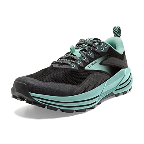 Brooks Women's Cascadia 16 Trail Running Shoe - Black/Ebony/Yucca - 8.5 Wide