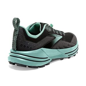 Brooks Women's Cascadia 16 Trail Running Shoe - Black/Ebony/Yucca - 8.5 Wide