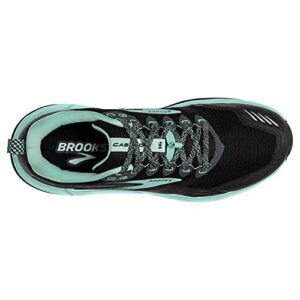 Brooks Women's Cascadia 16 Trail Running Shoe - Black/Ebony/Yucca - 8.5 Wide