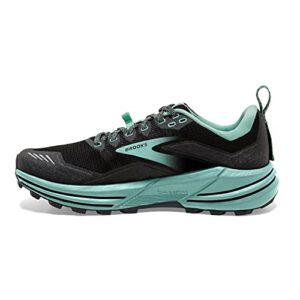 Brooks Women's Cascadia 16 Trail Running Shoe - Black/Ebony/Yucca - 8.5 Wide