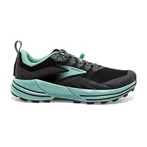 Brooks Women's Cascadia 16 Trail Running Shoe - Black/Ebony/Yucca - 8.5 Wide