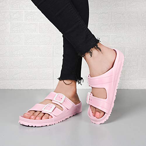 AEROTHOTIC Women’s Arcus Comfort EVA Beach Slide Sandals (Arcus Pink, 9)