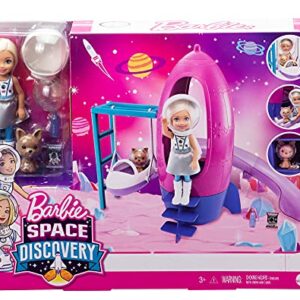 Barbie Space Discovery Chelsea Doll & Rocket Ship-Themed Playset with Puppy