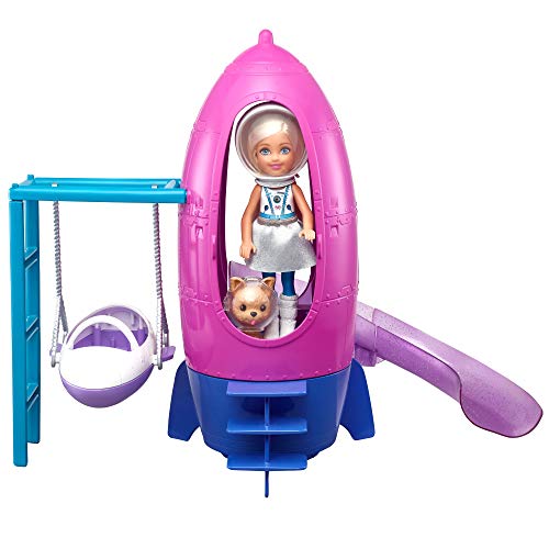 Barbie Space Discovery Chelsea Doll & Rocket Ship-Themed Playset with Puppy