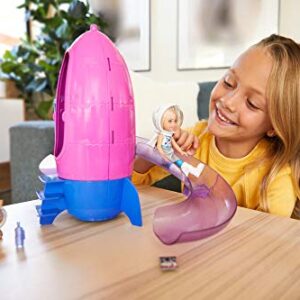 Barbie Space Discovery Chelsea Doll & Rocket Ship-Themed Playset with Puppy