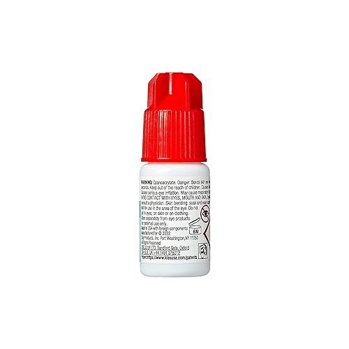 KISS PowerFlex Maximum Speed Nail Glue - Fast Drying Adhesive for Glue-On Nails & Repairs with Nozzle Tip Applicator, Ideal for Tips & Wraps, Net Wt. 0.10 oz (3g)