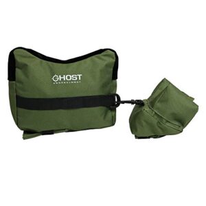 Ghost Concealment Shooting Rest Bags Front & Rear rifle support bags - Sand Bag Stand Holders for Rifles, Shooting, Range and Hunting - Pistol shooting bag - Unfilled