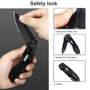 Multitool Pocket Knife with Switch Blades, Can Opener, Wire Cutter, Plier Screwdrivers, Fishing Knife for Camping Hunting, Chrismas/Birthday Gifts for Men/Dad/Kids